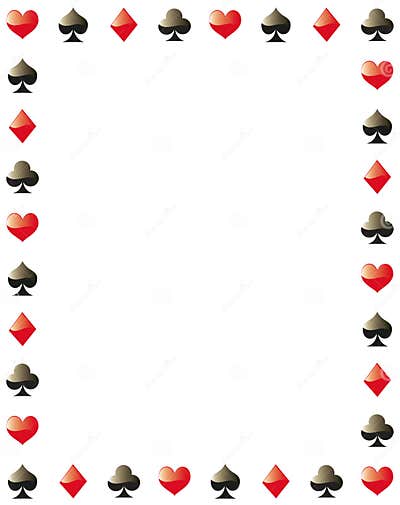 Poker border frame stock vector. Illustration of background - 39491053