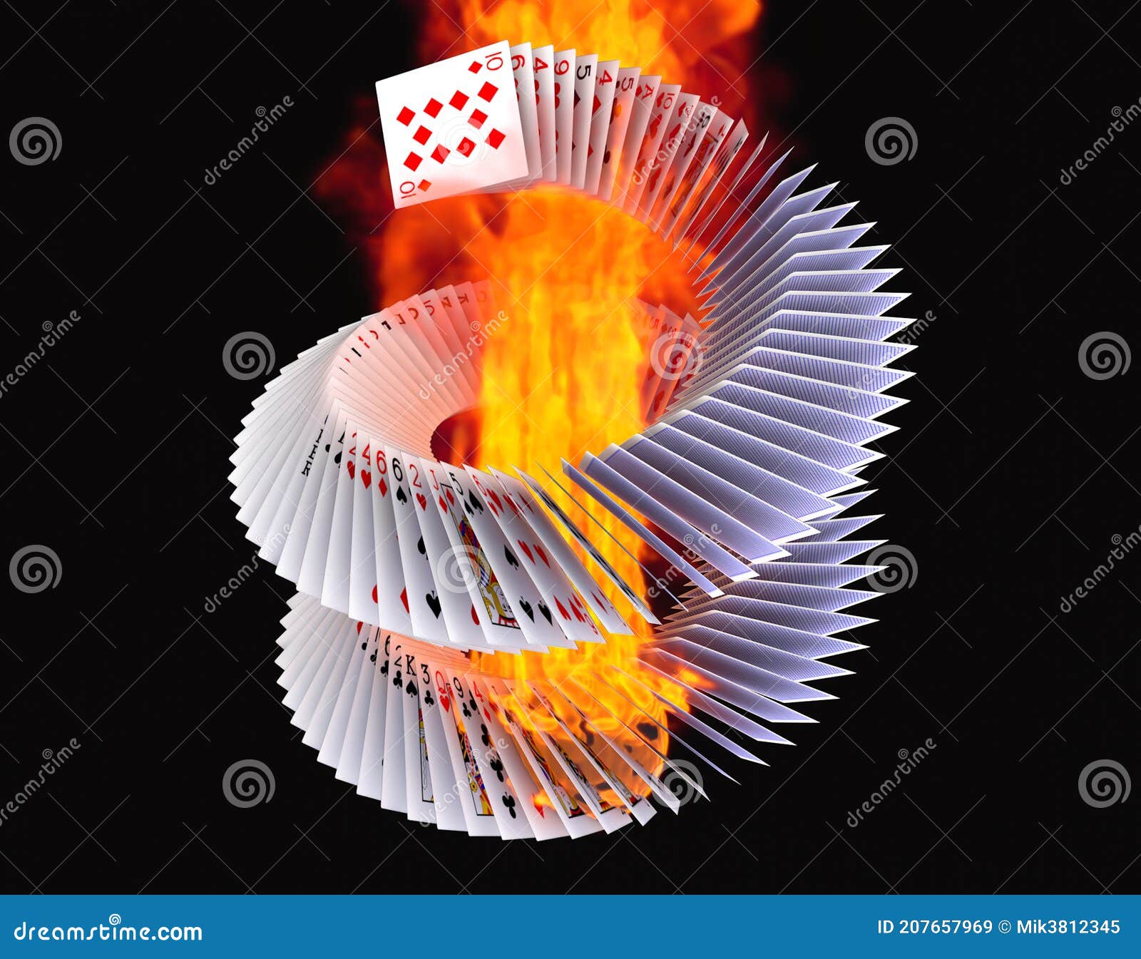 Poker card falling stock illustration. Illustration of luck - 207657969