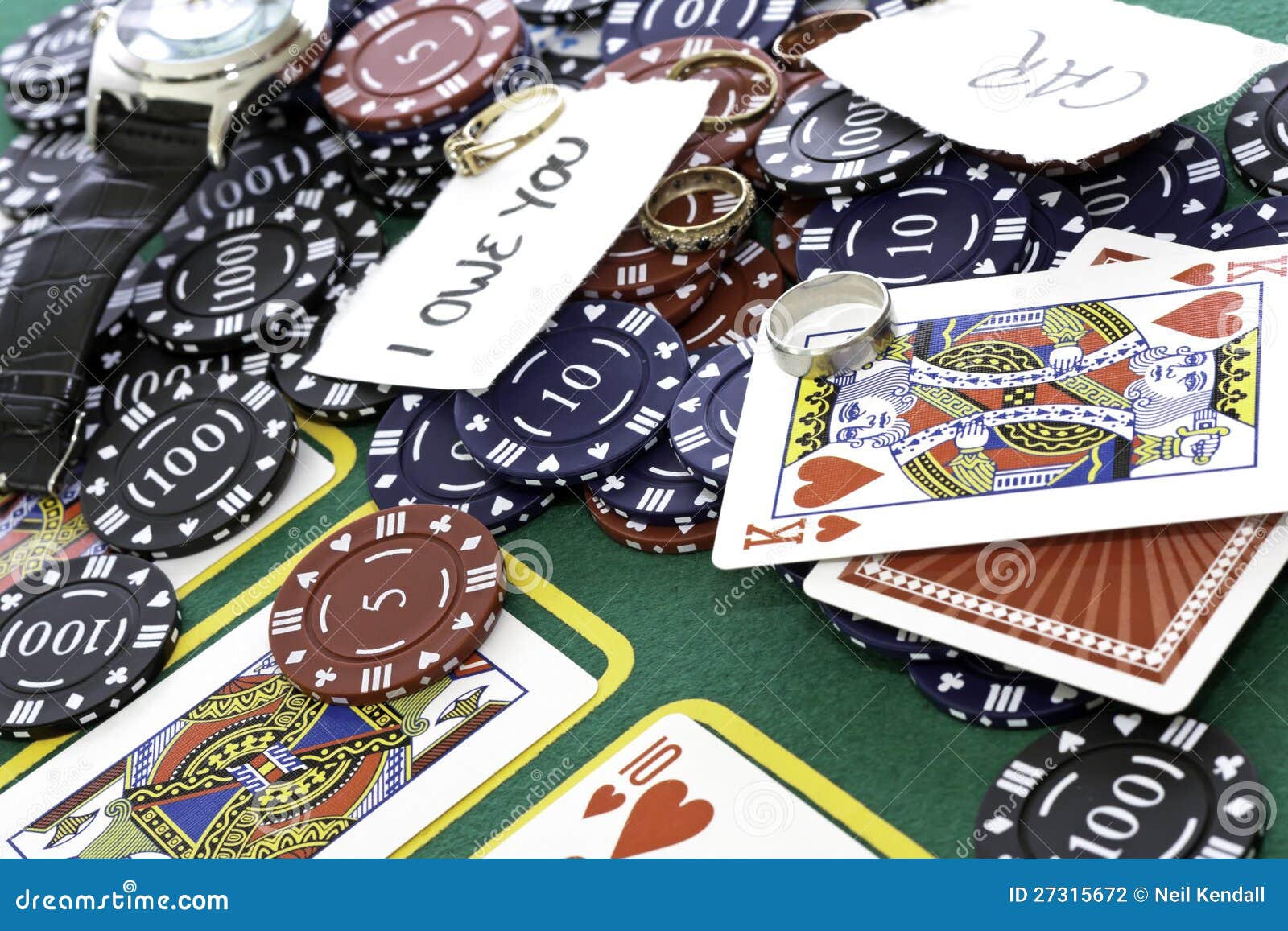 Poker Cards and chips stock photo. Image of letters, group - 27315672