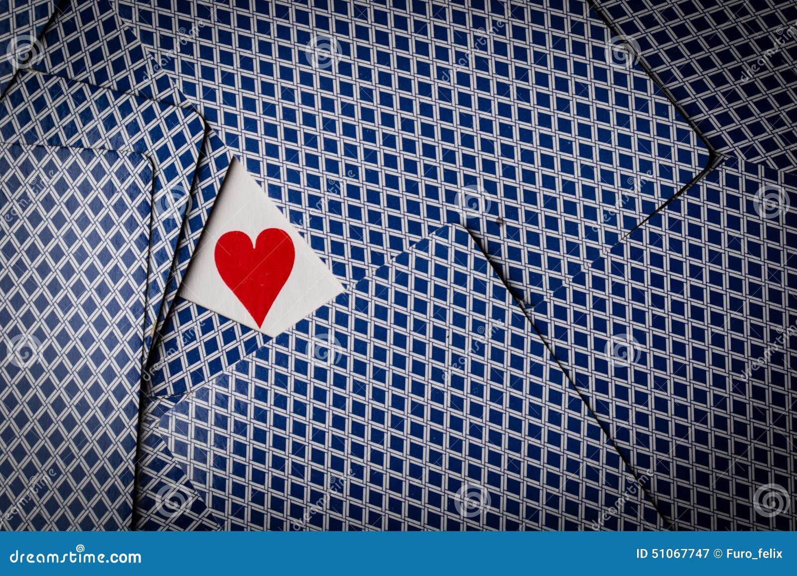 Poker Cards with a Heart Showing Stock Image - Image of royal, gaming ...