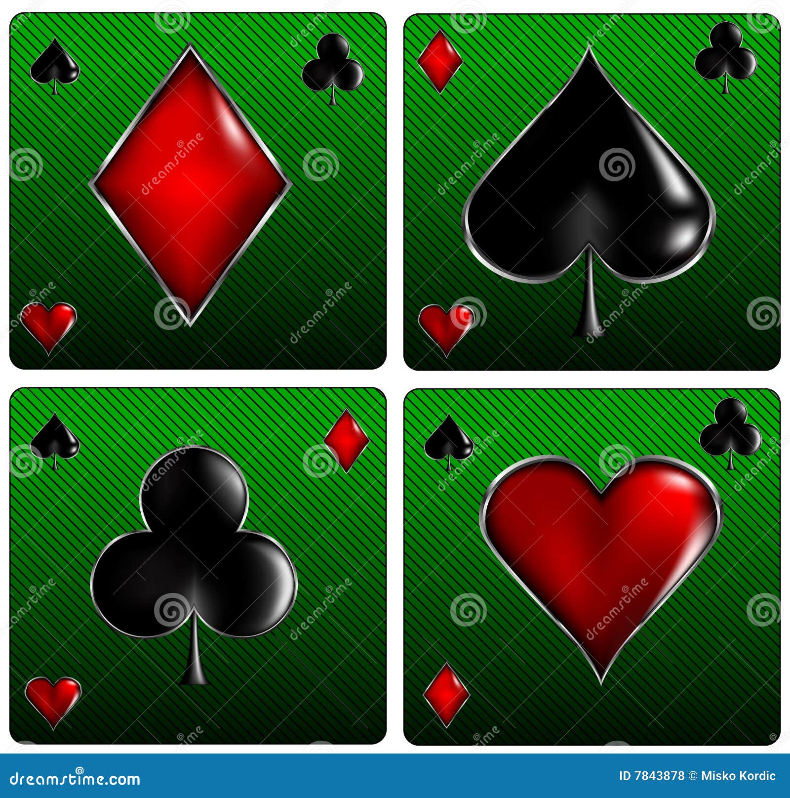 Poker cards signs stock vector. Illustration of full, betting - 7843878