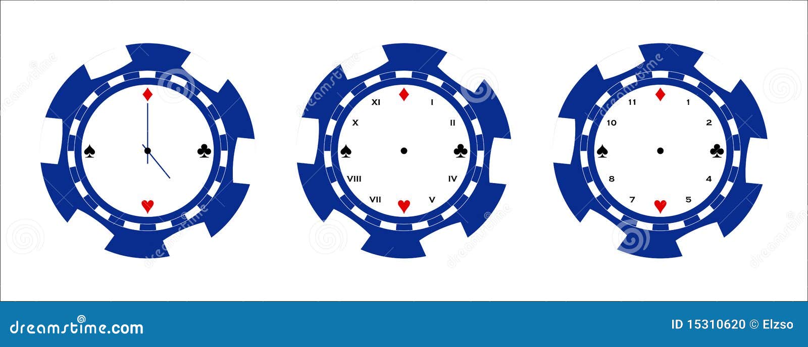 Poker chip clock page stock vector. Illustration of dibs - 15310620