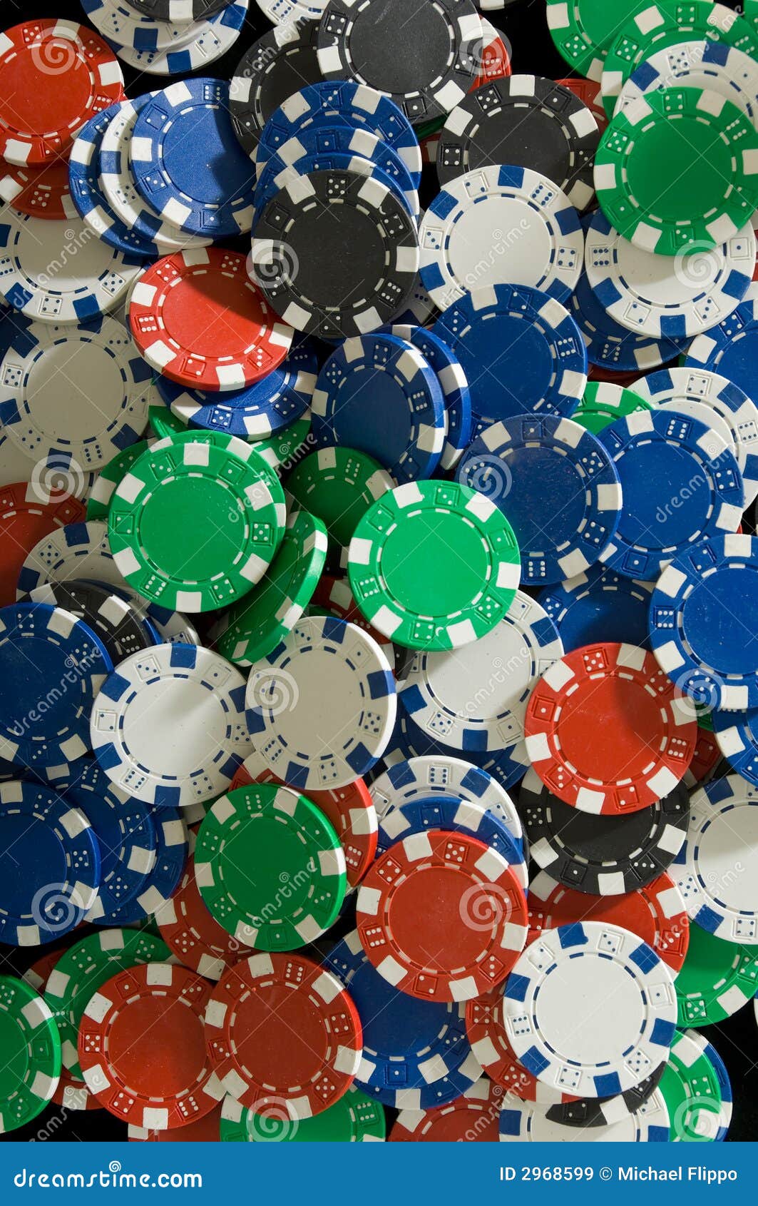 Poker Chips stock image. Image of bright, blue, green - 2968599