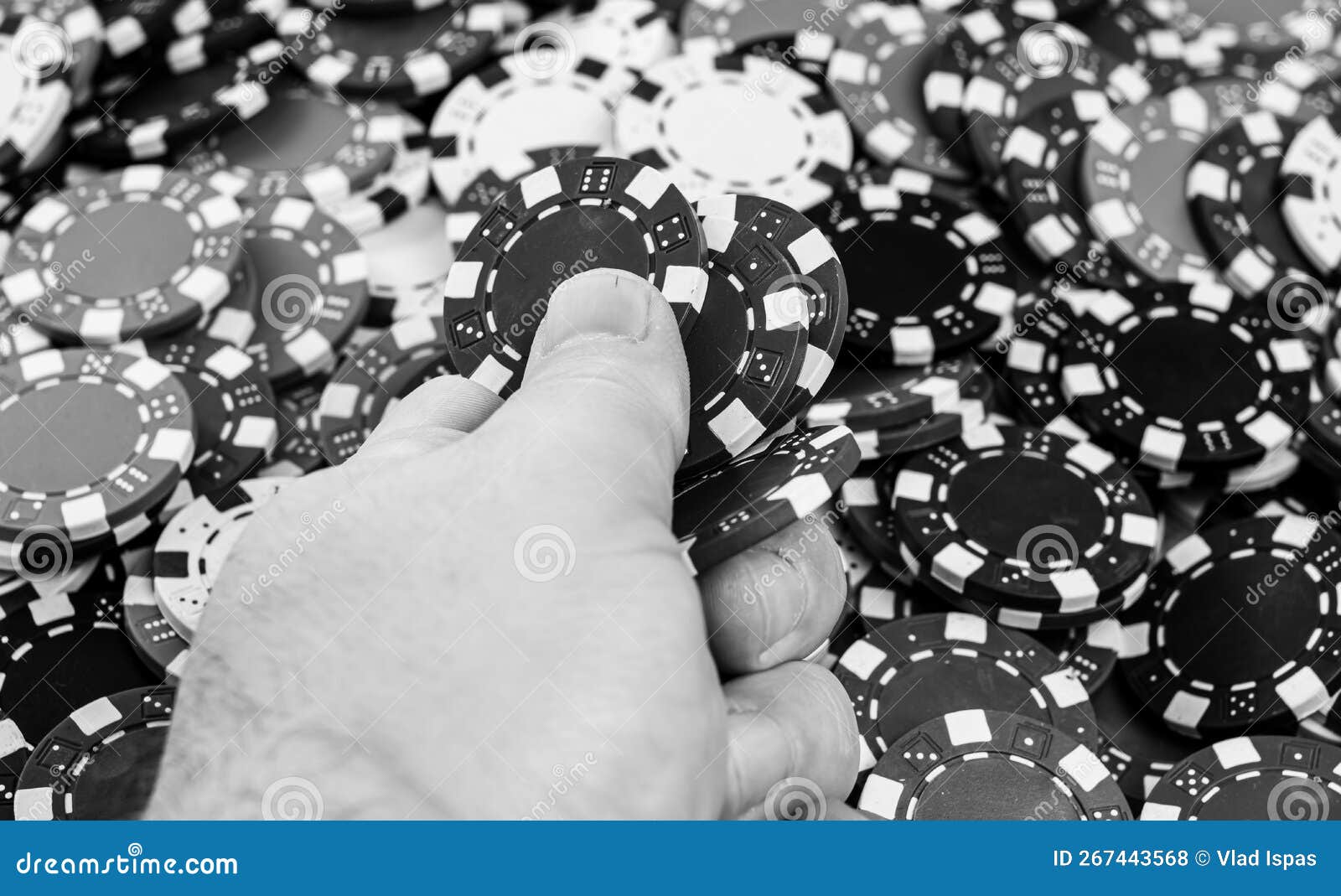 Poker Chips, Money and Gamble Stock Photo - Image of chip, concept ...