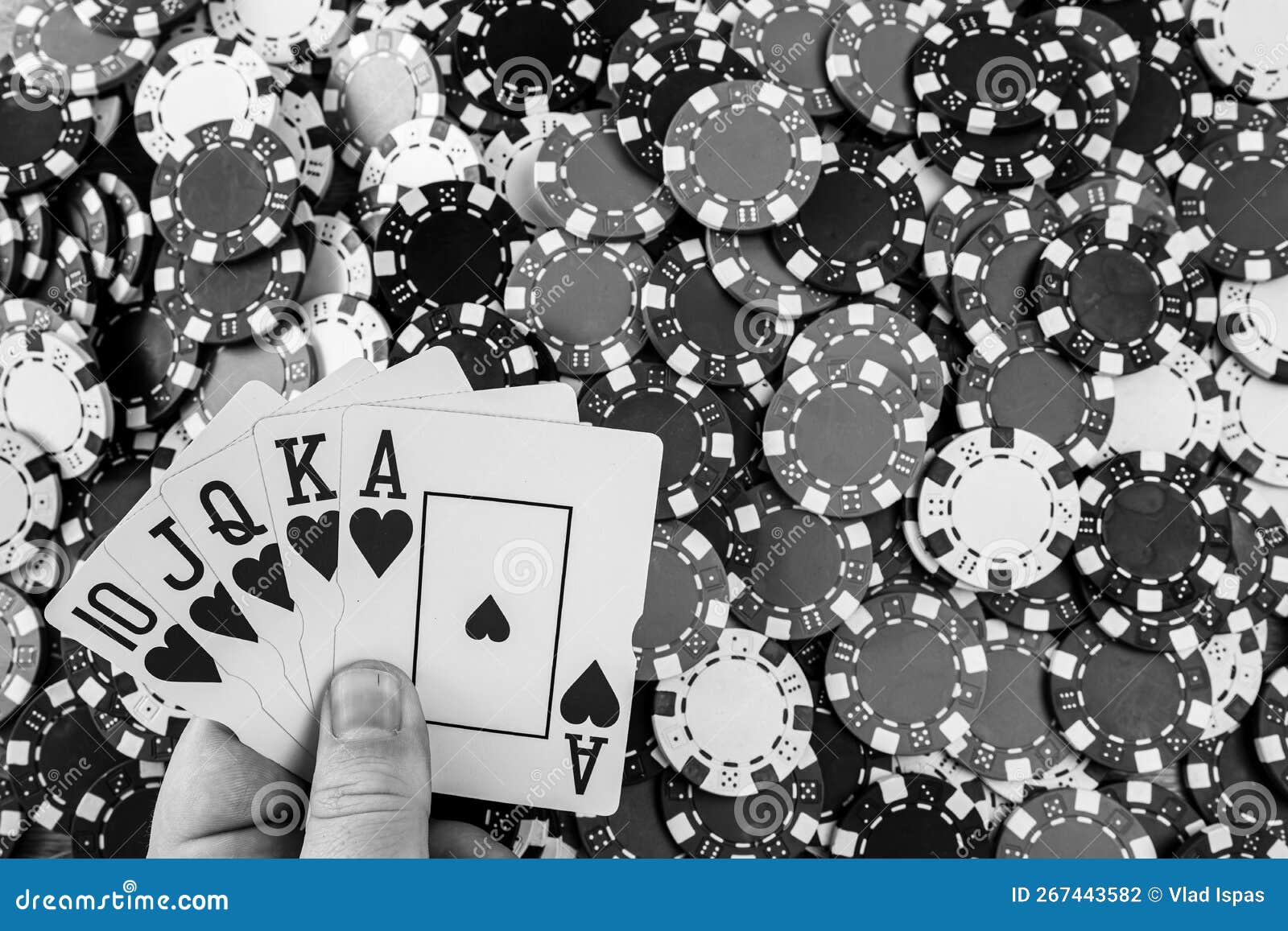 Poker Chips, Money and Gamble Stock Photo - Image of luck, jackpot ...