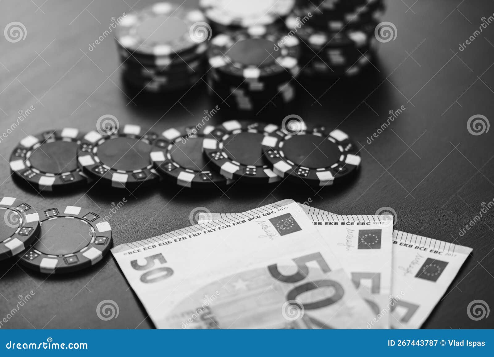 Poker Chips, Money and Gamble Stock Image - Image of gambler, jackpot ...