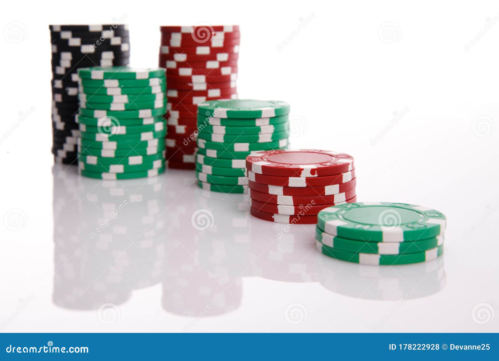 Multi-color Poker chips stock photo. Image of stacks - 178222928