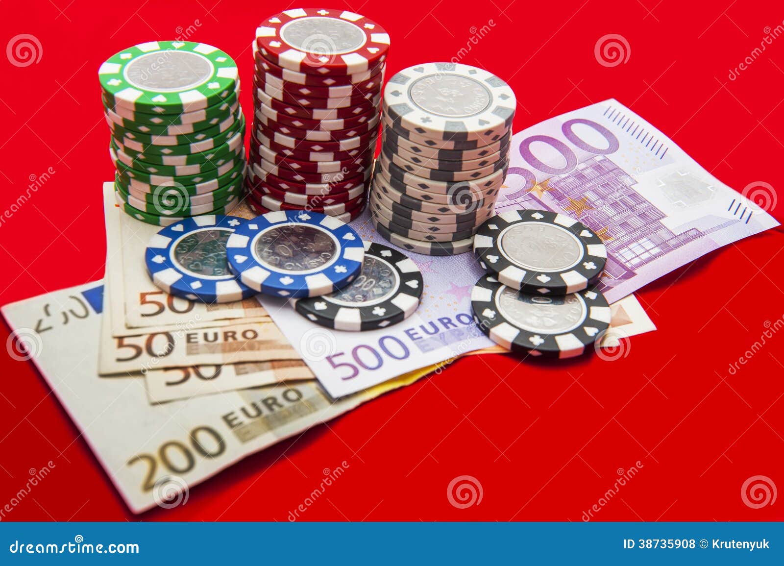 Poker chips stack stock photo. Image of aces, chips, card - 38735908