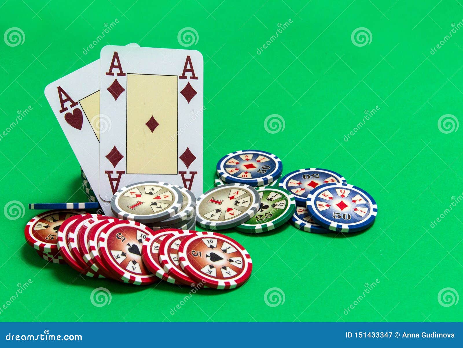 Poker Chip Stack Designs