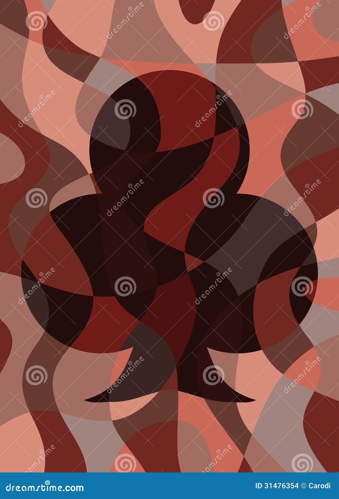 Poker clubs card stock vector. Illustration of retro - 31476354