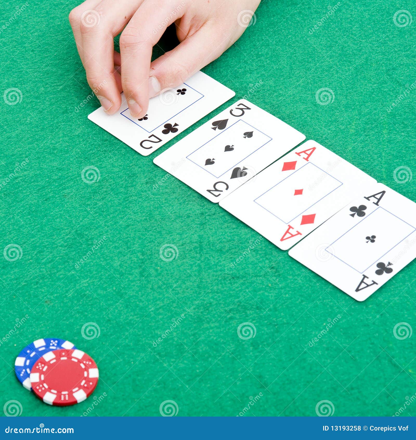 Poker flop stock photo. Image of aces, playing, casino - 13193258