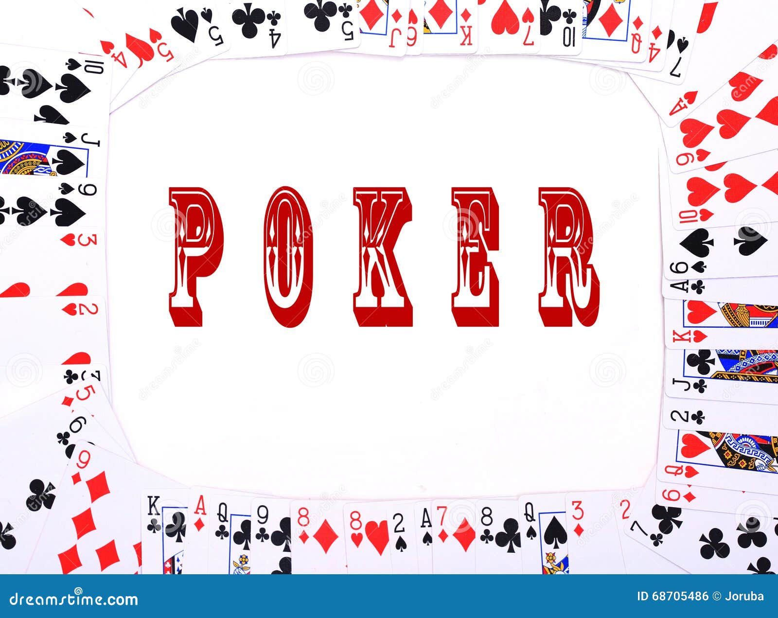 Poker stock photo. Image of clubs, frame, queen, heart - 68705486