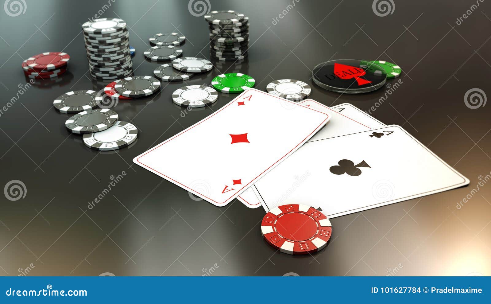 Poker hand with 4 aces stock illustration. Illustration of aces - 101627784
