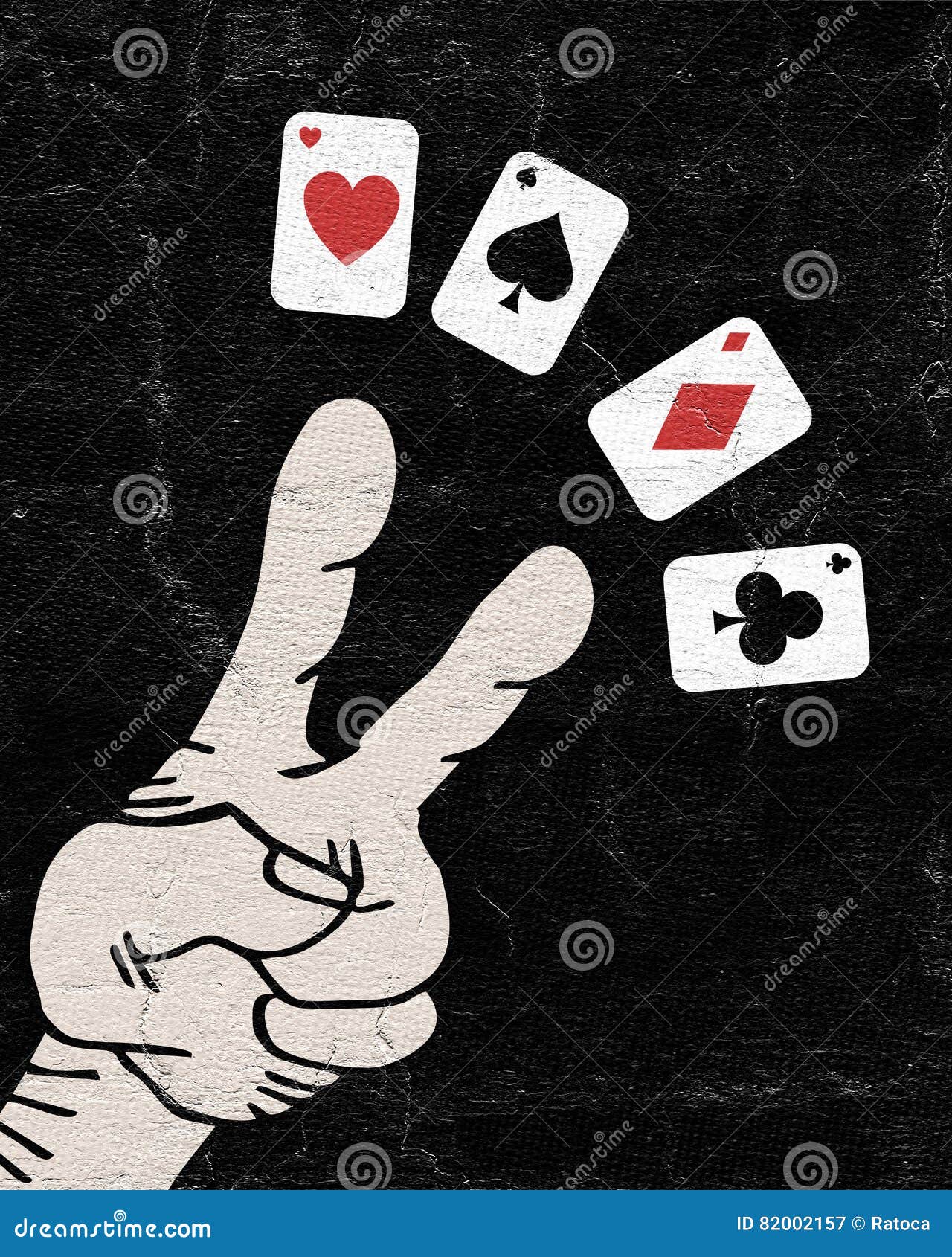 Poker hand stock illustration. Illustration of hobby - 82002157