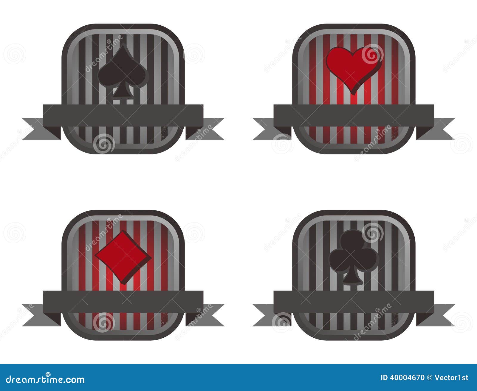 Poker icon theme set stock vector. Illustration of suit - 40004670