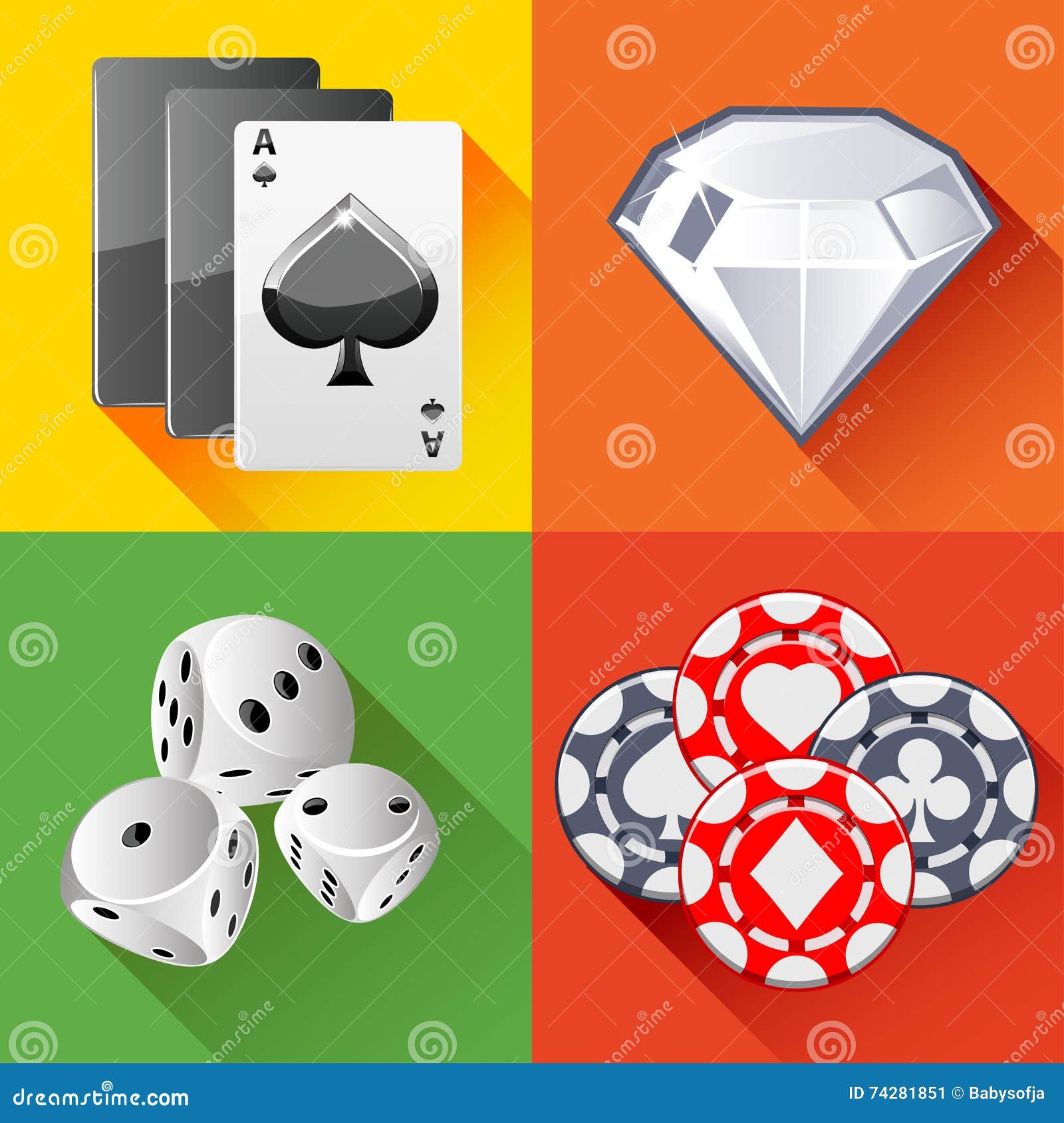 Poker icon in vector stock vector. Illustration of card - 74281851