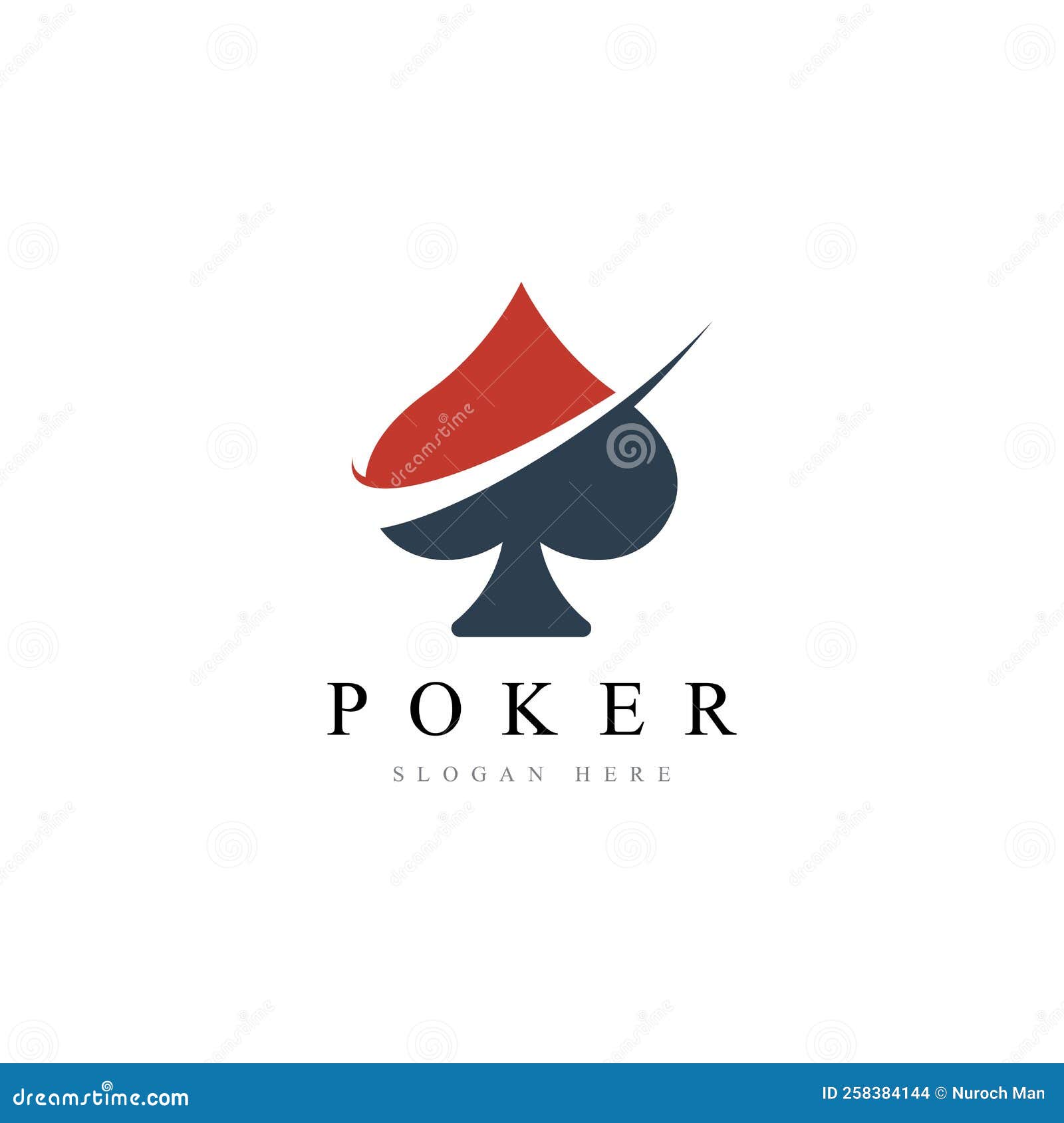 Poker Logo Vector Template Icon. Stock Vector - Illustration of ...