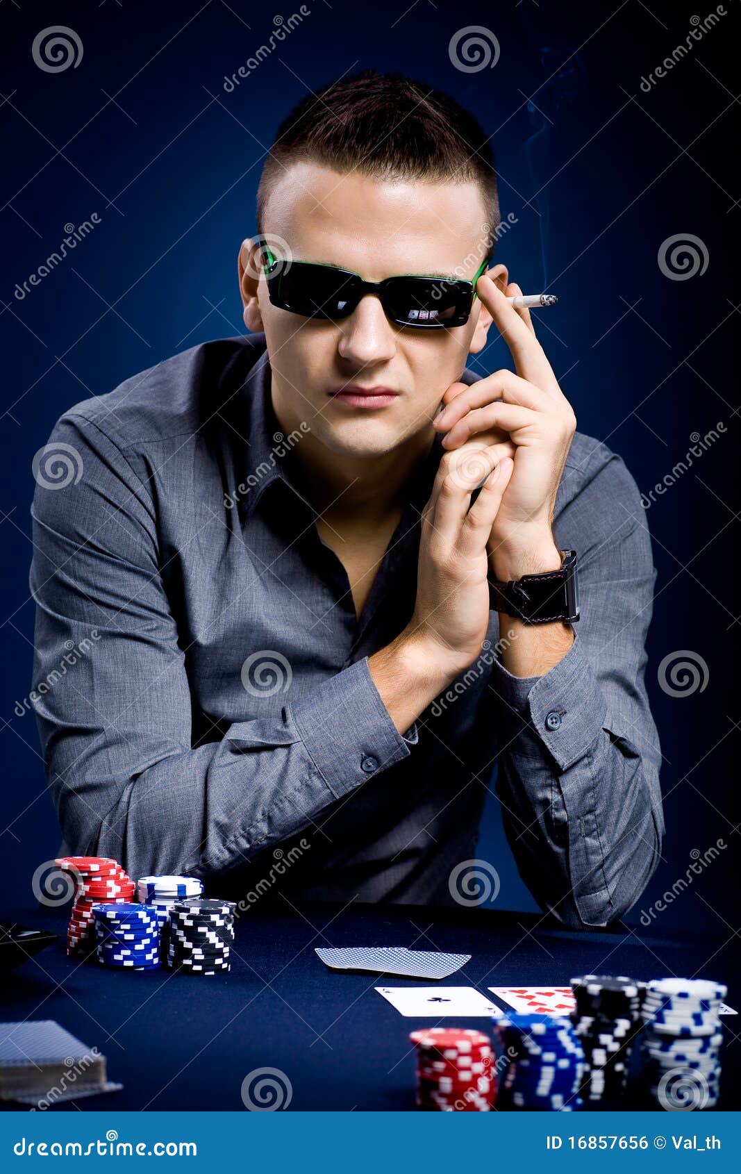 Poker player stock photo. Image of leisure, adults, risk - 16857656