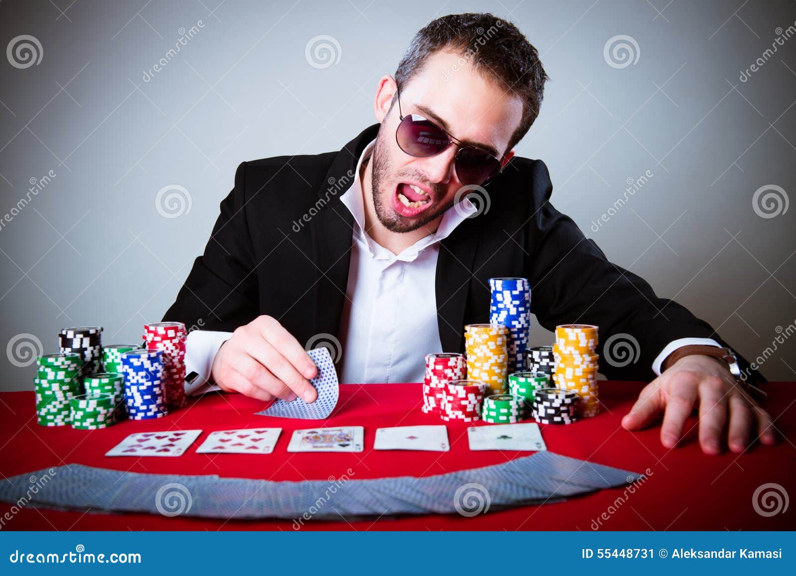 Poker player stock image. Image of games, strategy, cards - 55448731