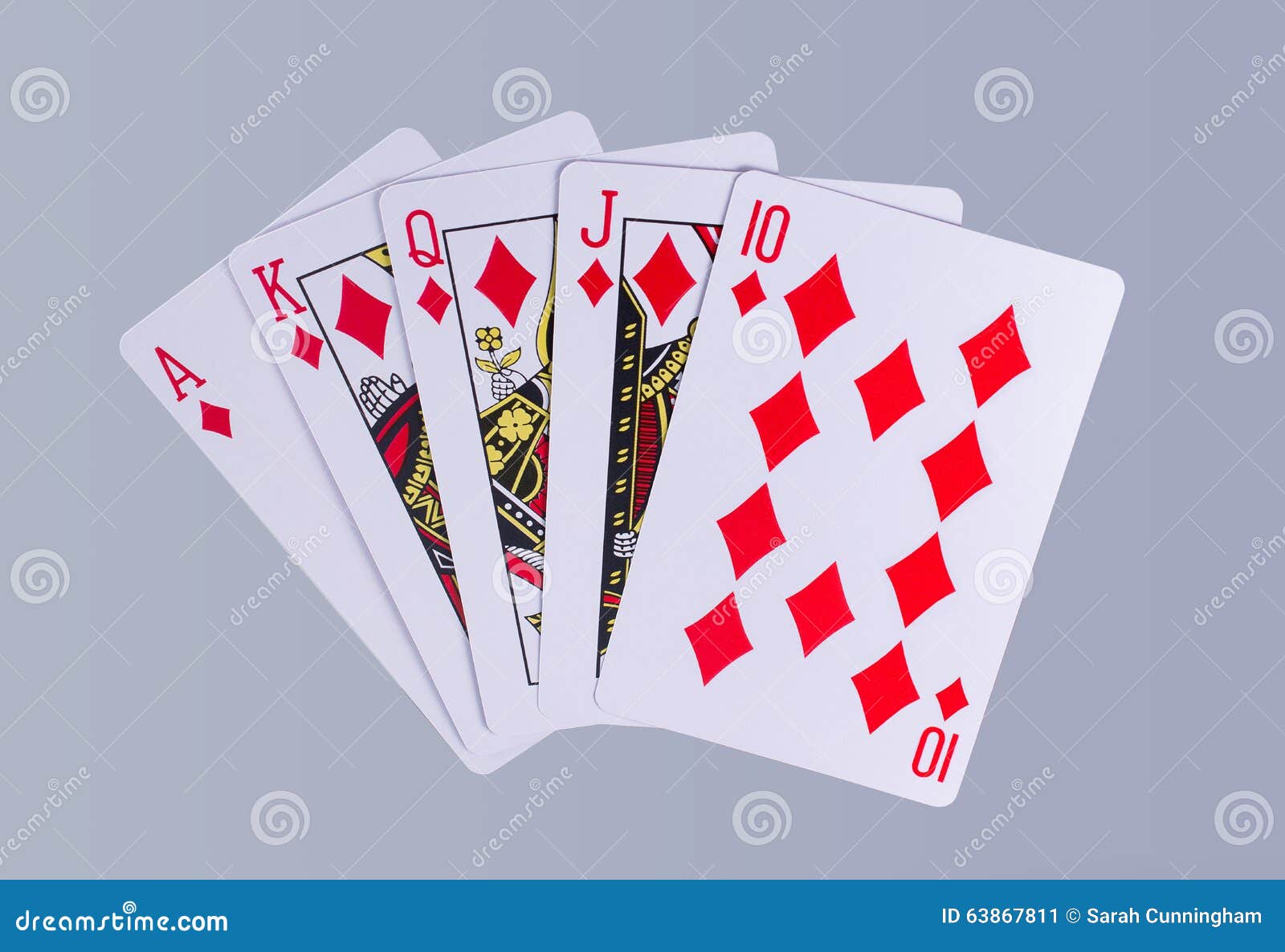 Poker Royal Flush Playing Cards Hand Stock Image - Illustration of ...
