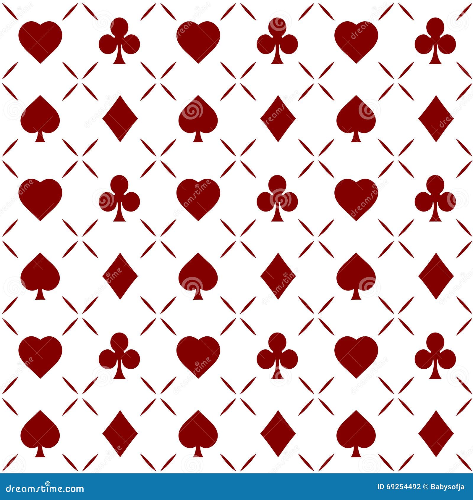 Poker Seamless Pattern Vector Stock Vector - Illustration of loss ...