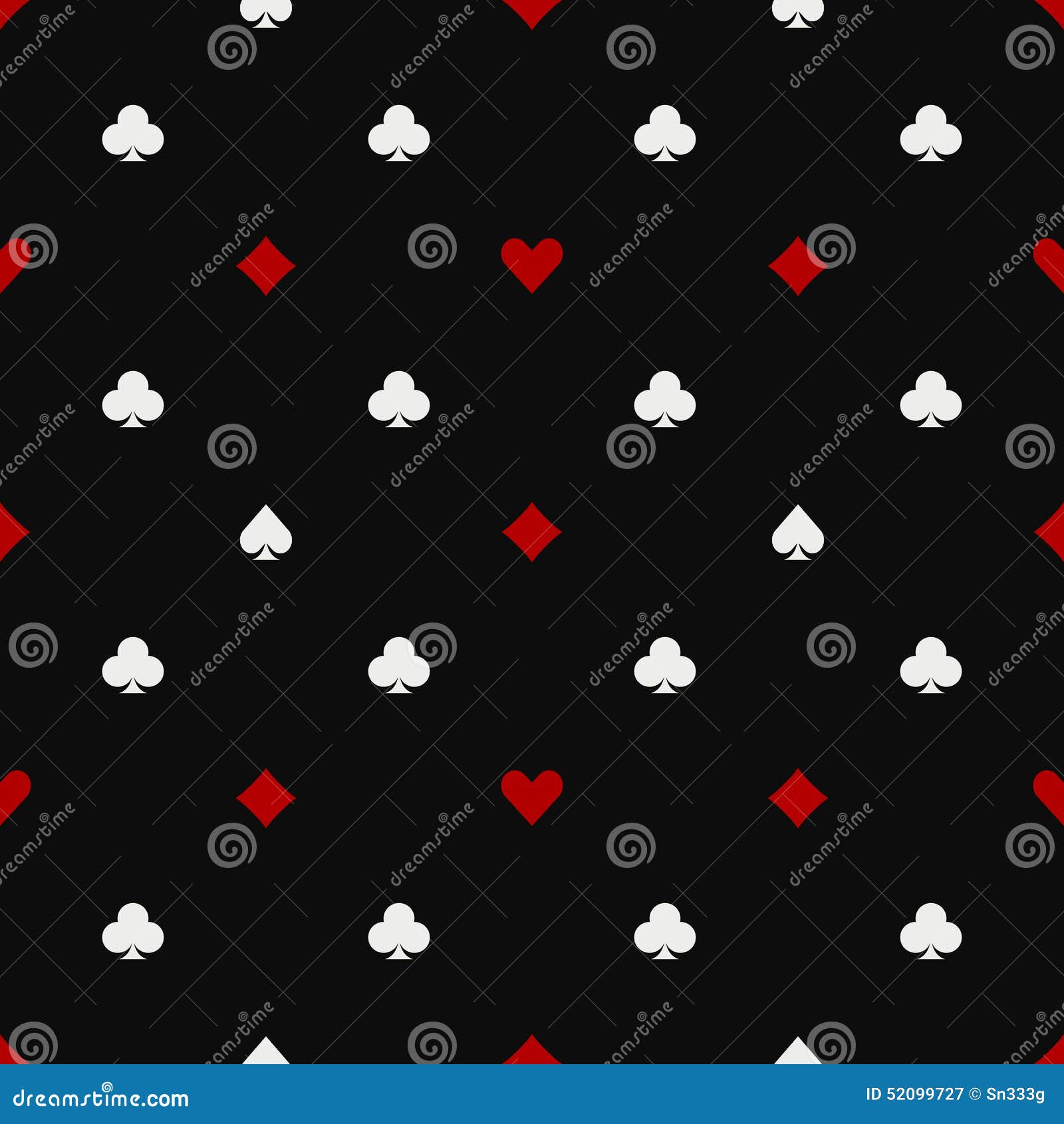 Poker seamless pattern stock vector. Illustration of abstract - 52099727