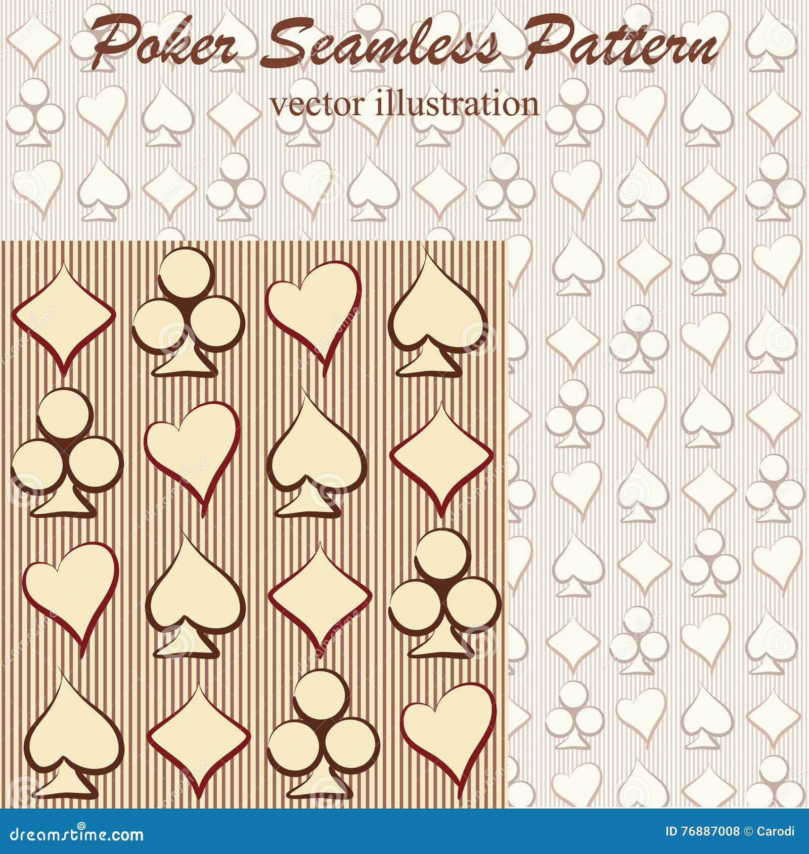 Poker Seamless Pattern, Vector Stock Vector - Illustration of joker ...