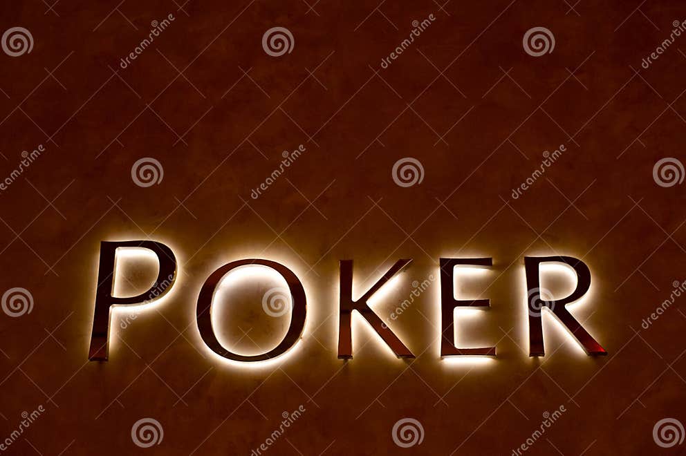 Poker sign stock photo. Image of sign, atlantic, hotel - 7280948