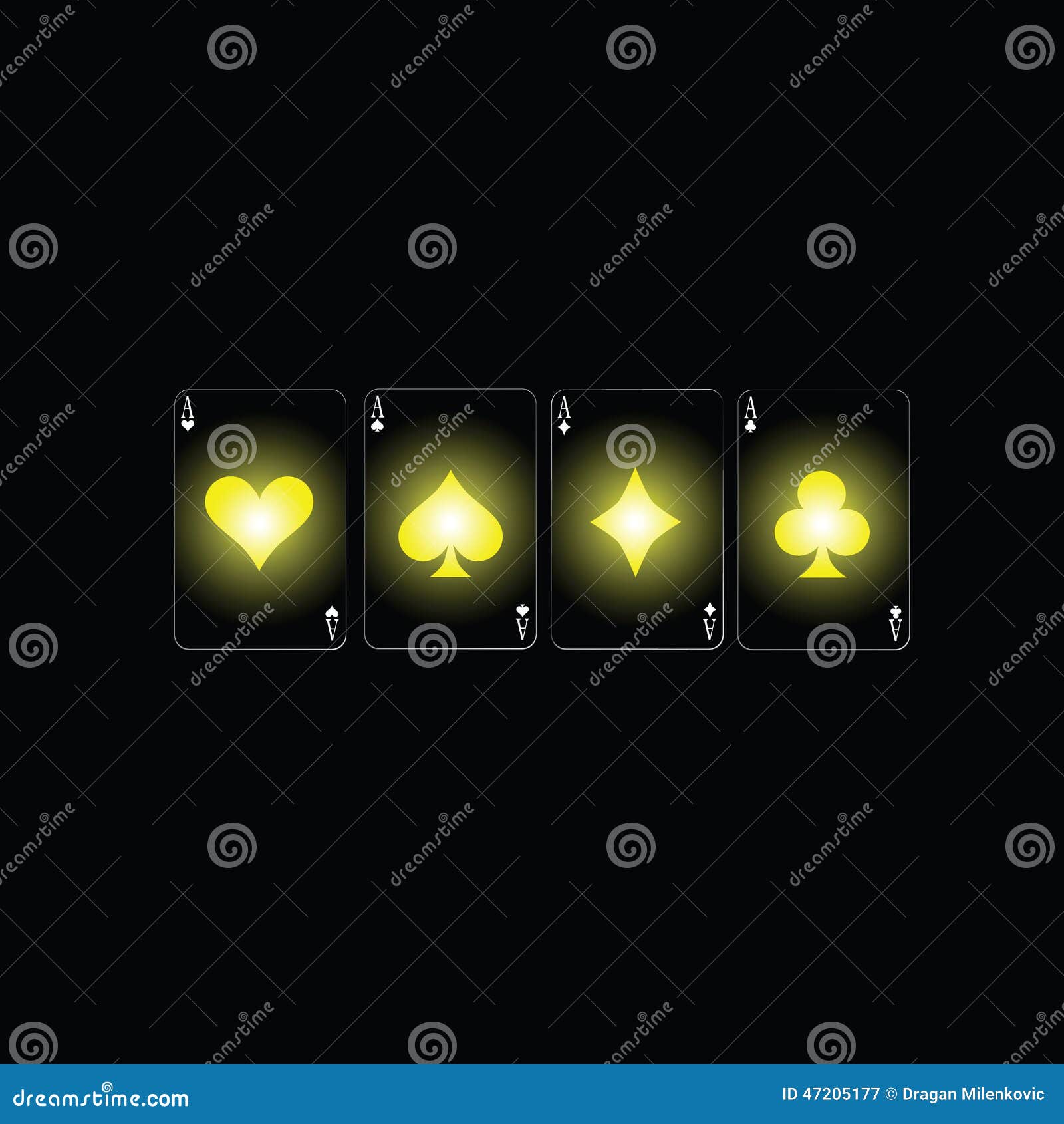 Poker sign color vector stock vector. Illustration of casino - 47205177