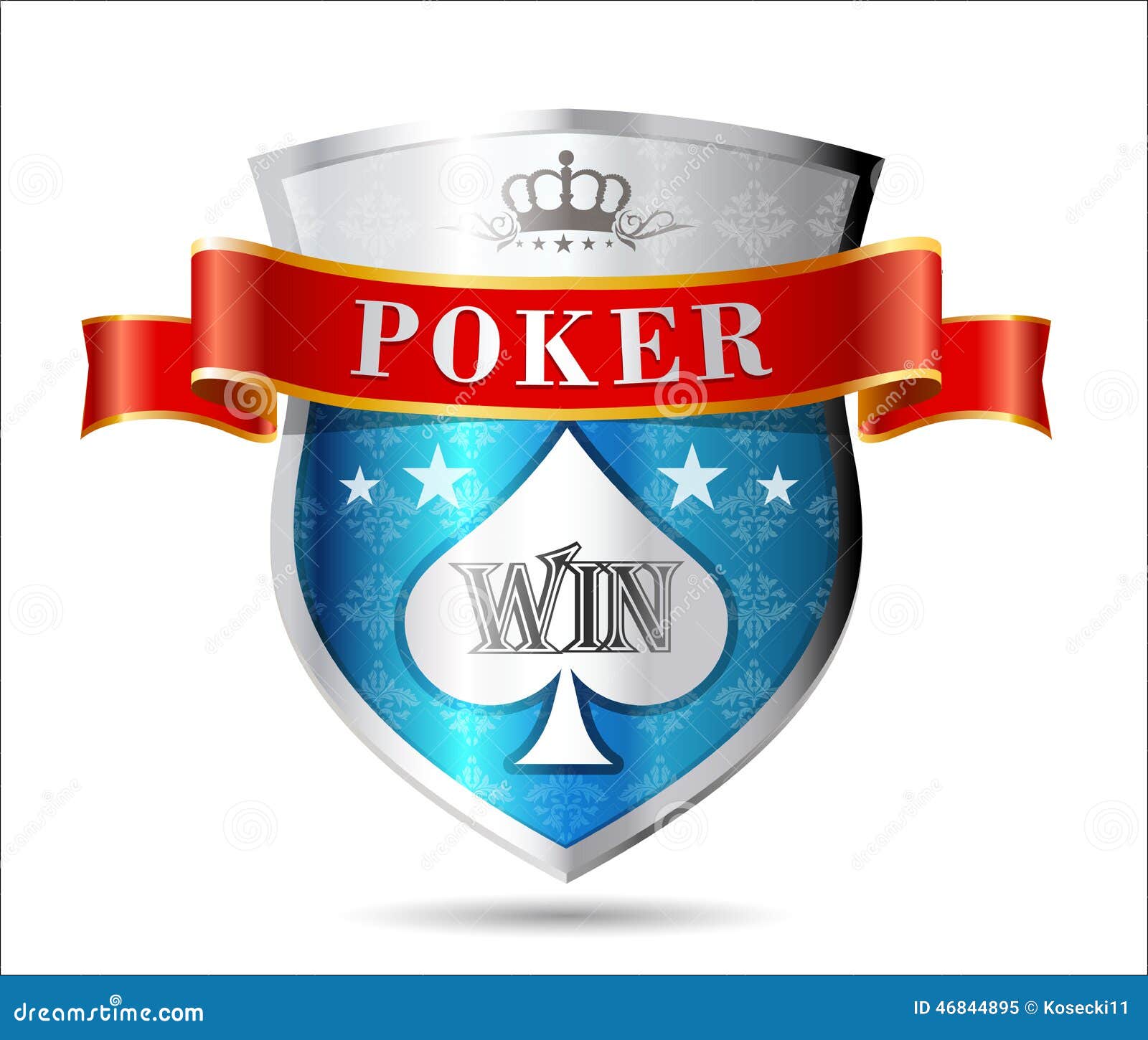 Poker stock vector. Illustration of white, money, luck - 46844895