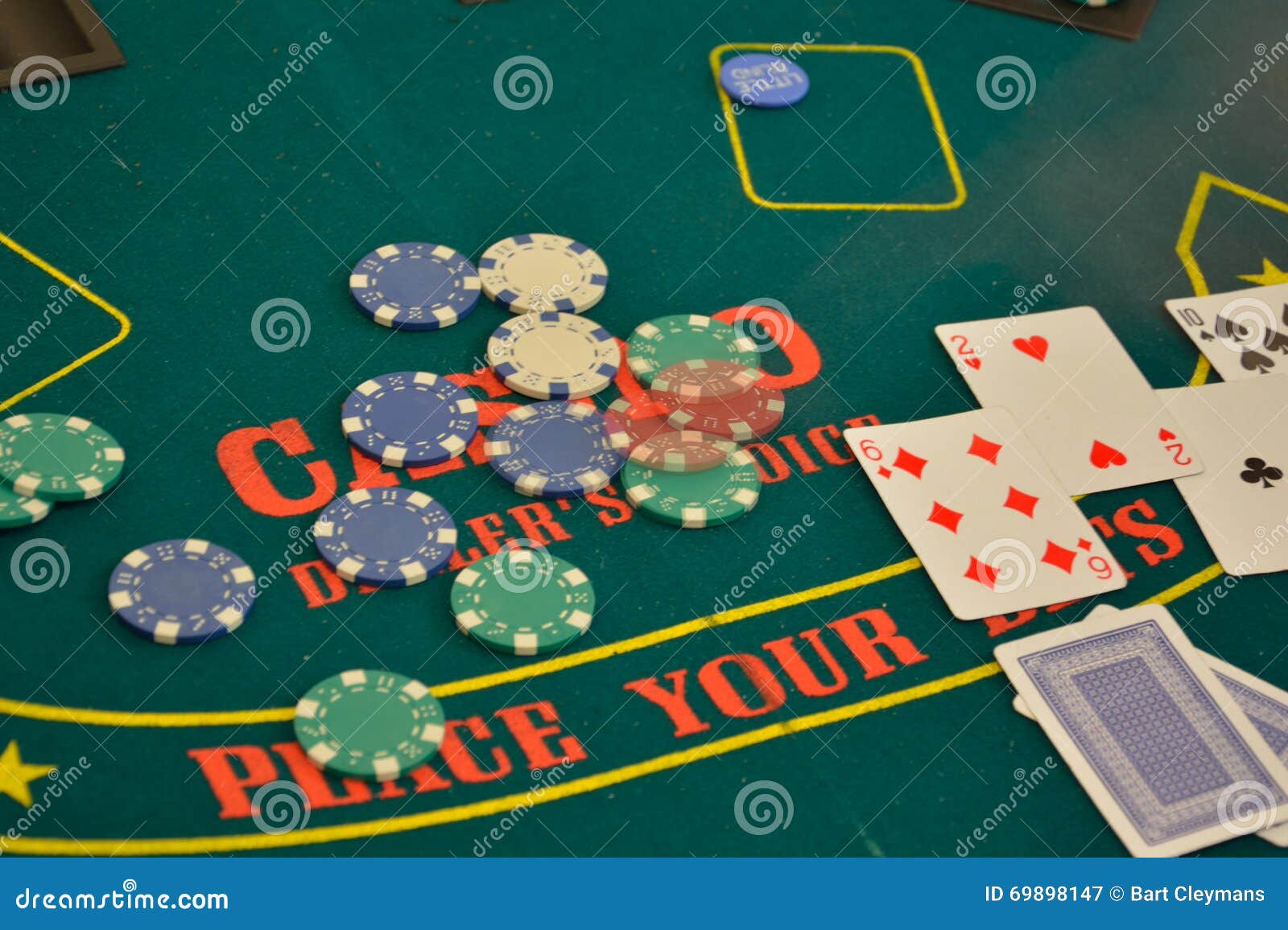 Poker Table Display Stock Image | CartoonDealer.com #69898147