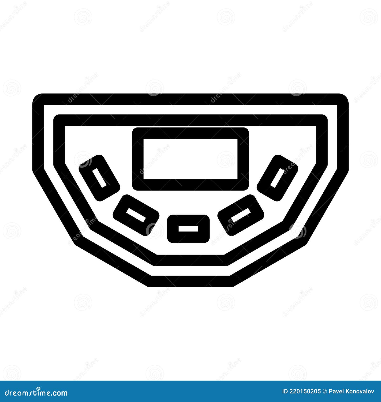 Poker Table Icon stock vector. Illustration of game - 220150205