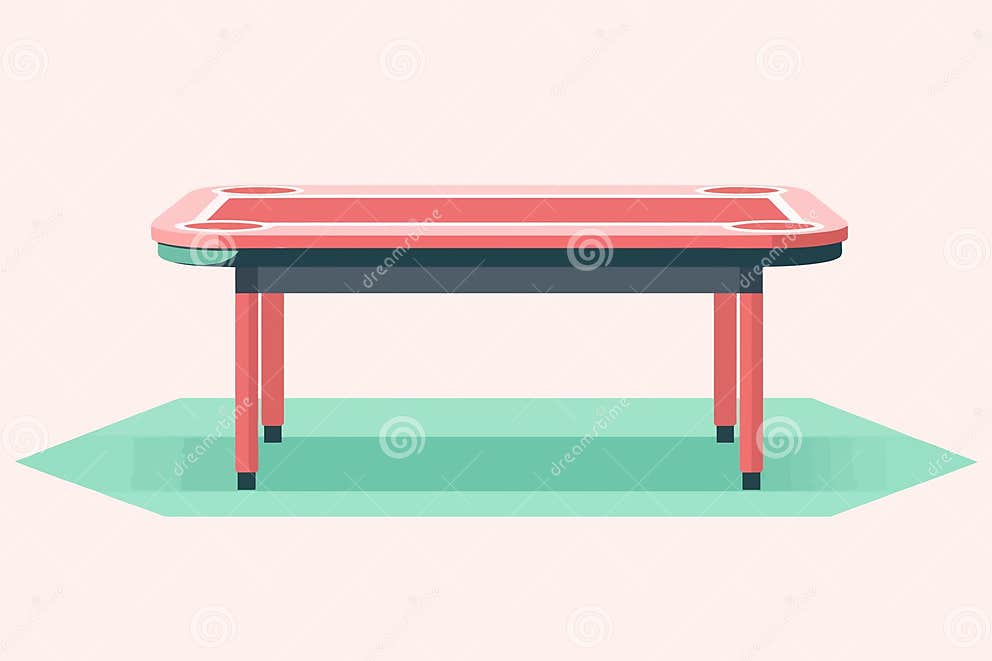Poker Table Vector Flat Minimalistic Isolated Vector Style Illustration ...