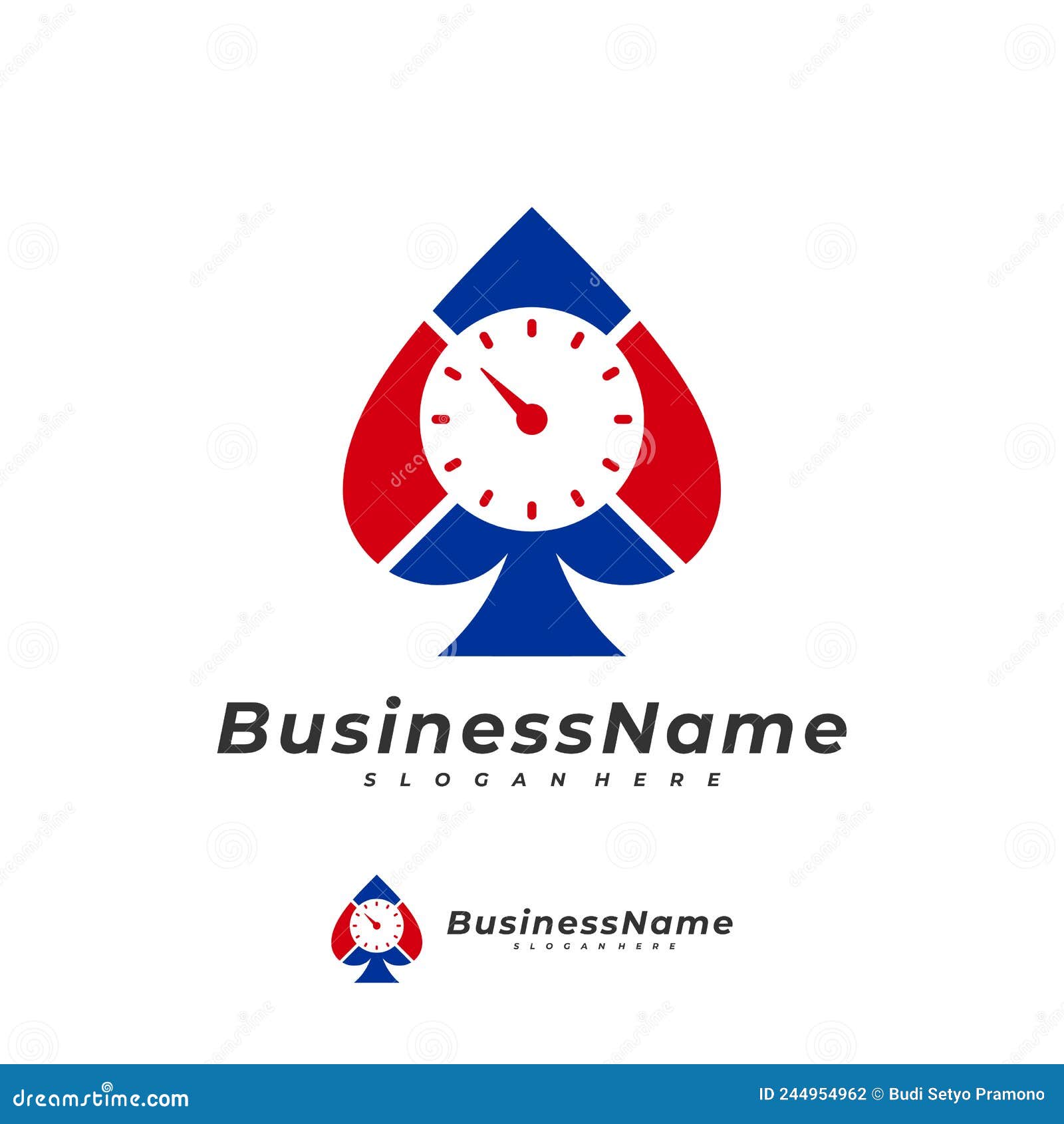 Poker Time Logo Vector Template, Creative Domino Logo Design Concepts ...