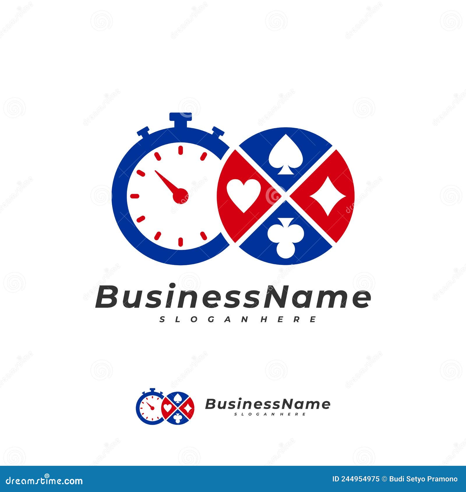 Poker Time Logo Vector Template, Creative Domino Logo Design Concepts ...