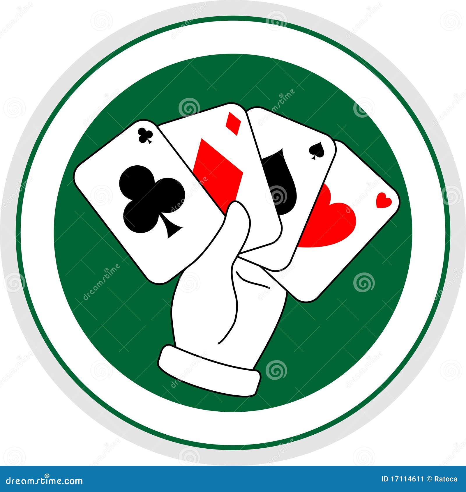 Poker winner stock vector. Illustration of leisure, luck - 17114611
