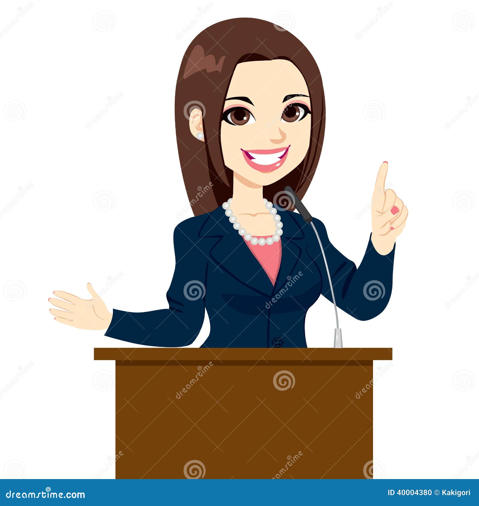 Político Woman Speech ilustración del vector. Ilustración de hembra ...