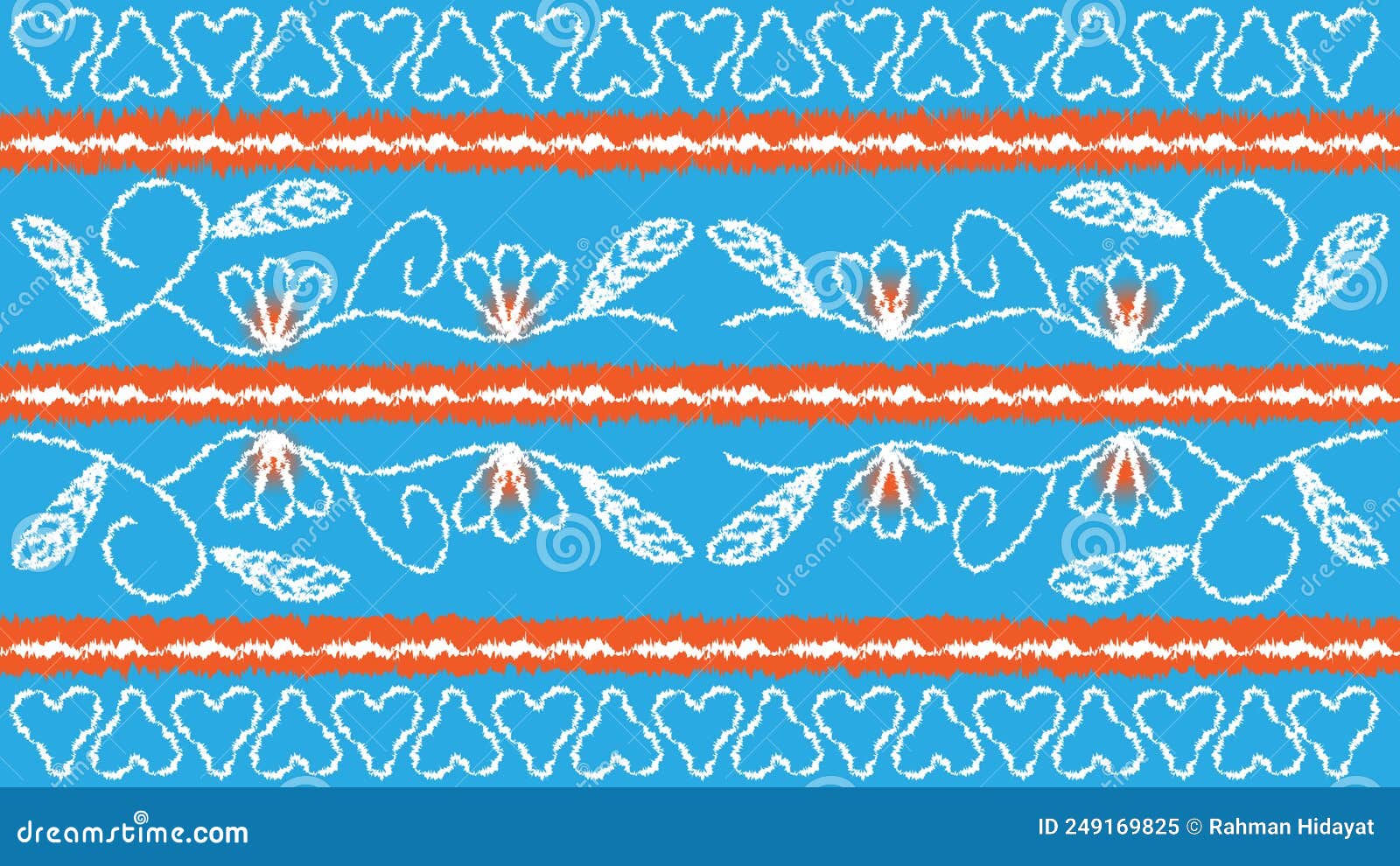 Fabric Kain Sasirangan Vector Typical Of The Banjar Tribe, Yellow And ...