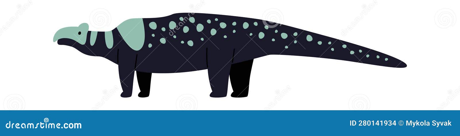 Polacanthus Dinosaur Ancient Vector Illustration Transparent Background ...