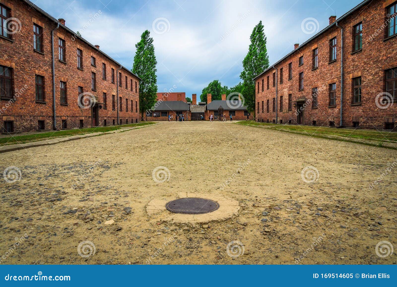 Poland - Area between the Cell Blocks - Auschwitz Concentration Camp ...