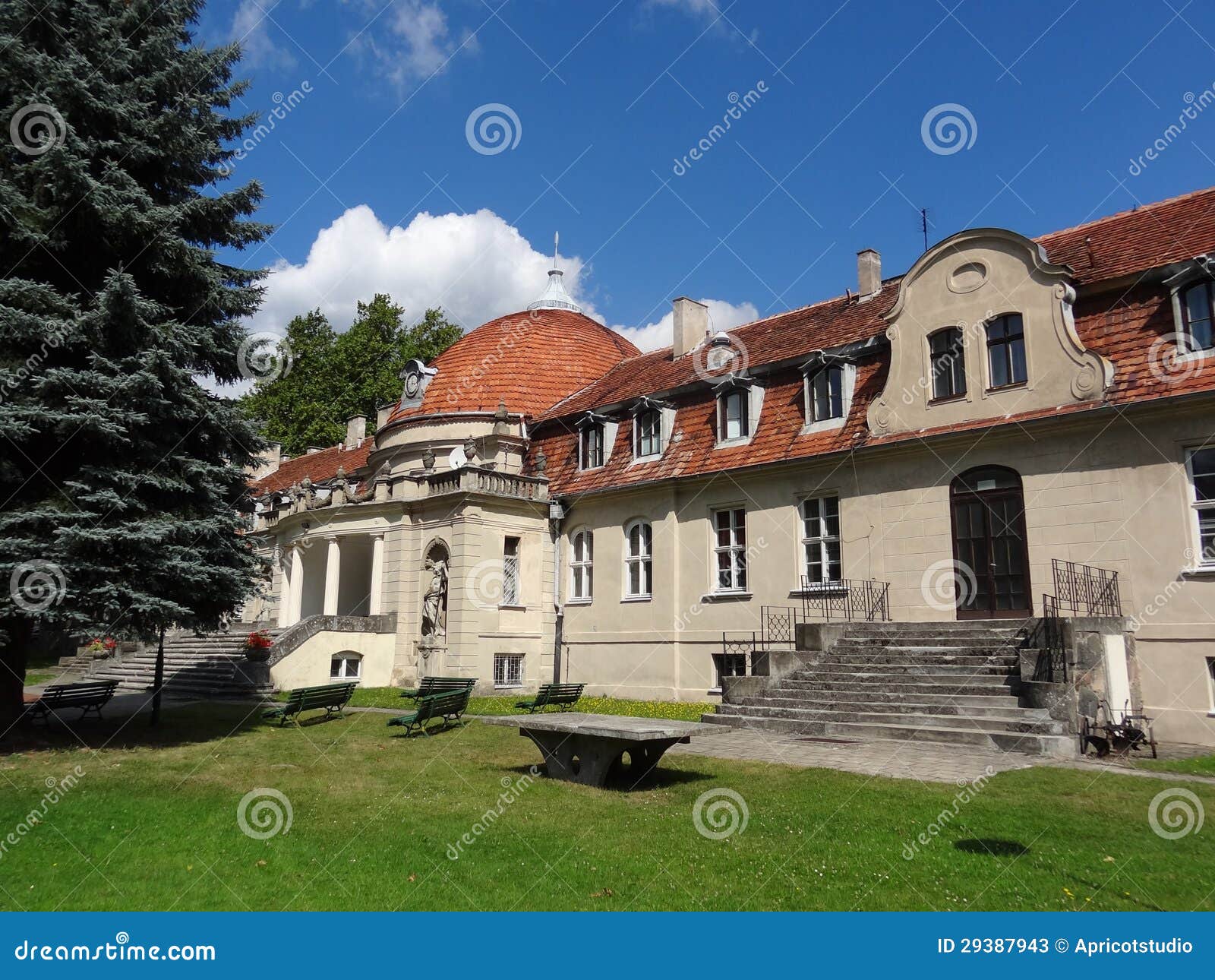 Poland baroque palace stock image. Image of poland, mansion - 29387943