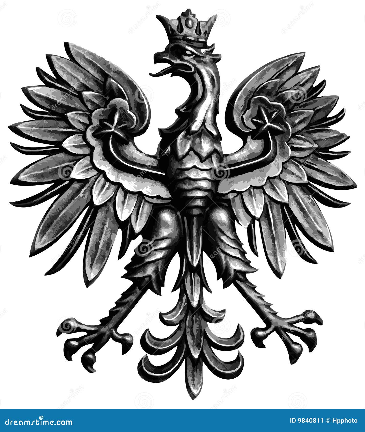 Poland eagle stock vector. Illustration of maple, world - 9840811