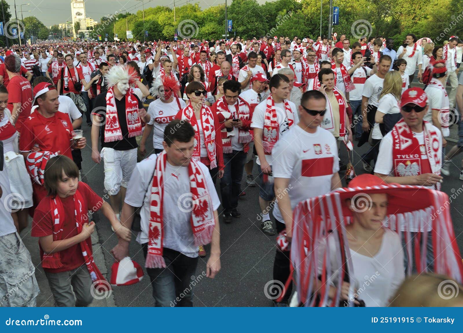 Poland fans EURO 2012 editorial image. Image of emblem - 25191915