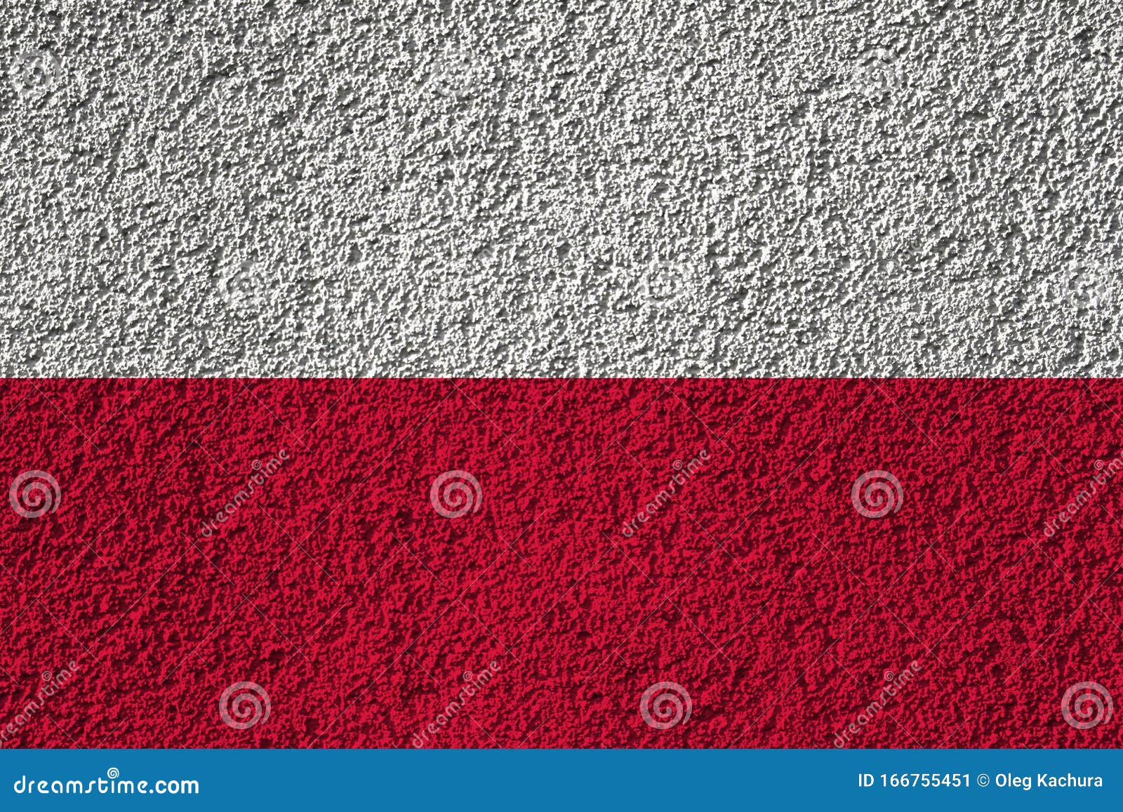 Poland Flag on the Background Texture. Concept for Designer Solutions ...