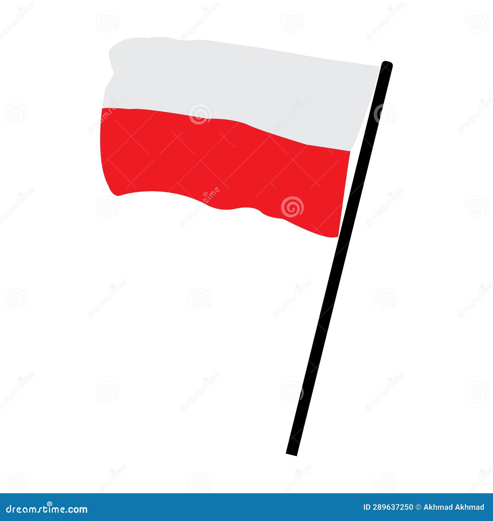 Poland flag icon stock illustration. Illustration of peace - 289637250