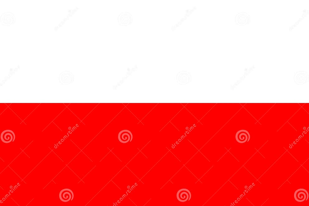 Poland Flag. Illustration of the Flag of Poland. Horizontal Design ...