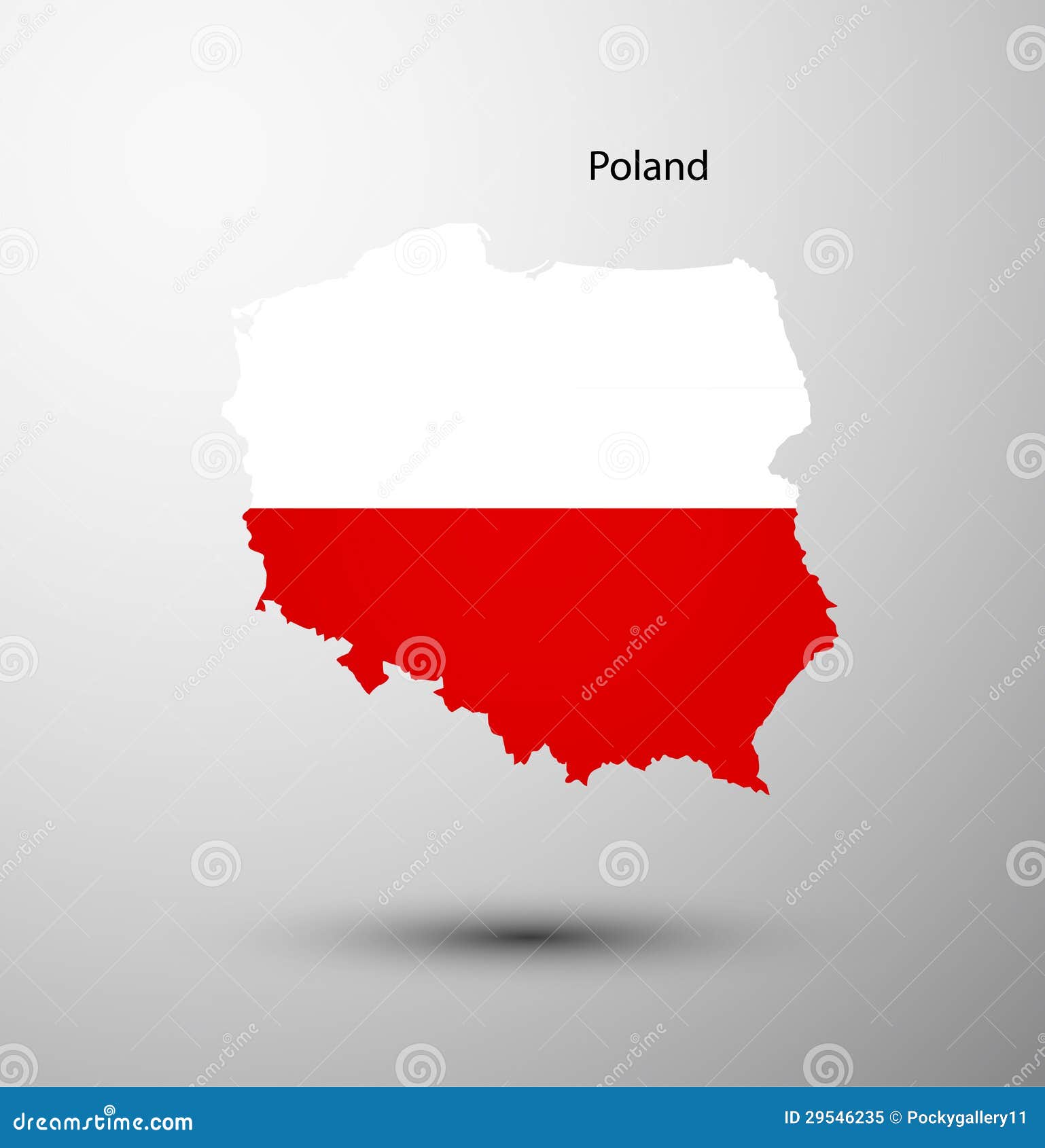 Poland Flag On Map Isolated On Png Or Transparent Background,Symbol Of ...