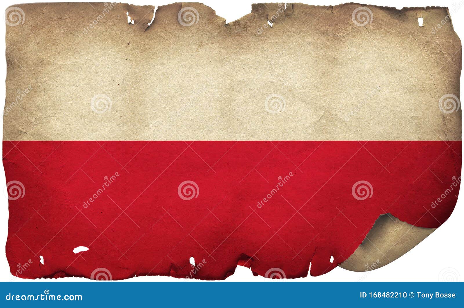Poland Flag on Old Paper stock photo. Image of history - 168482210
