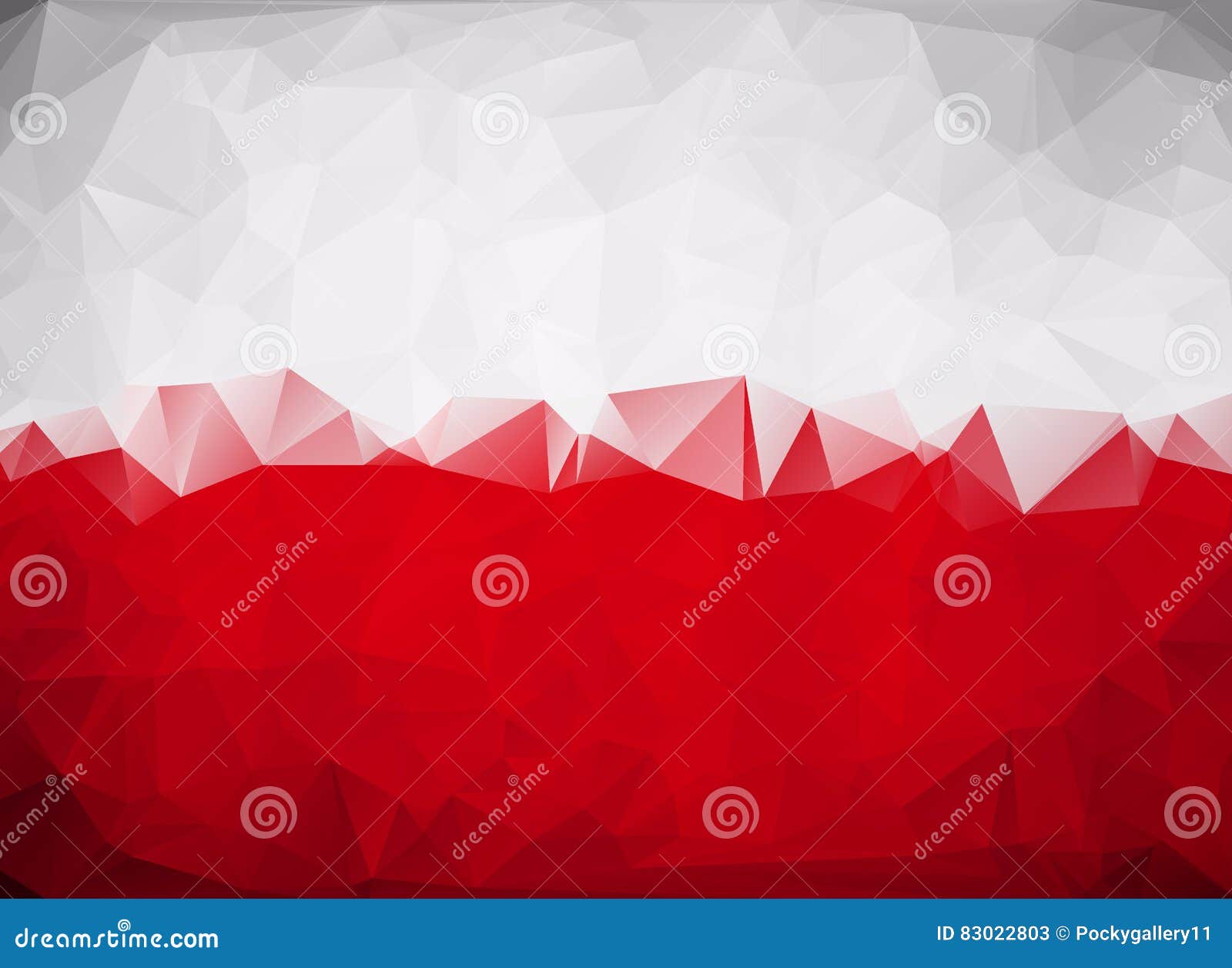 Poland Flag Polygon Texture Stock Vector - Illustration of abstract ...