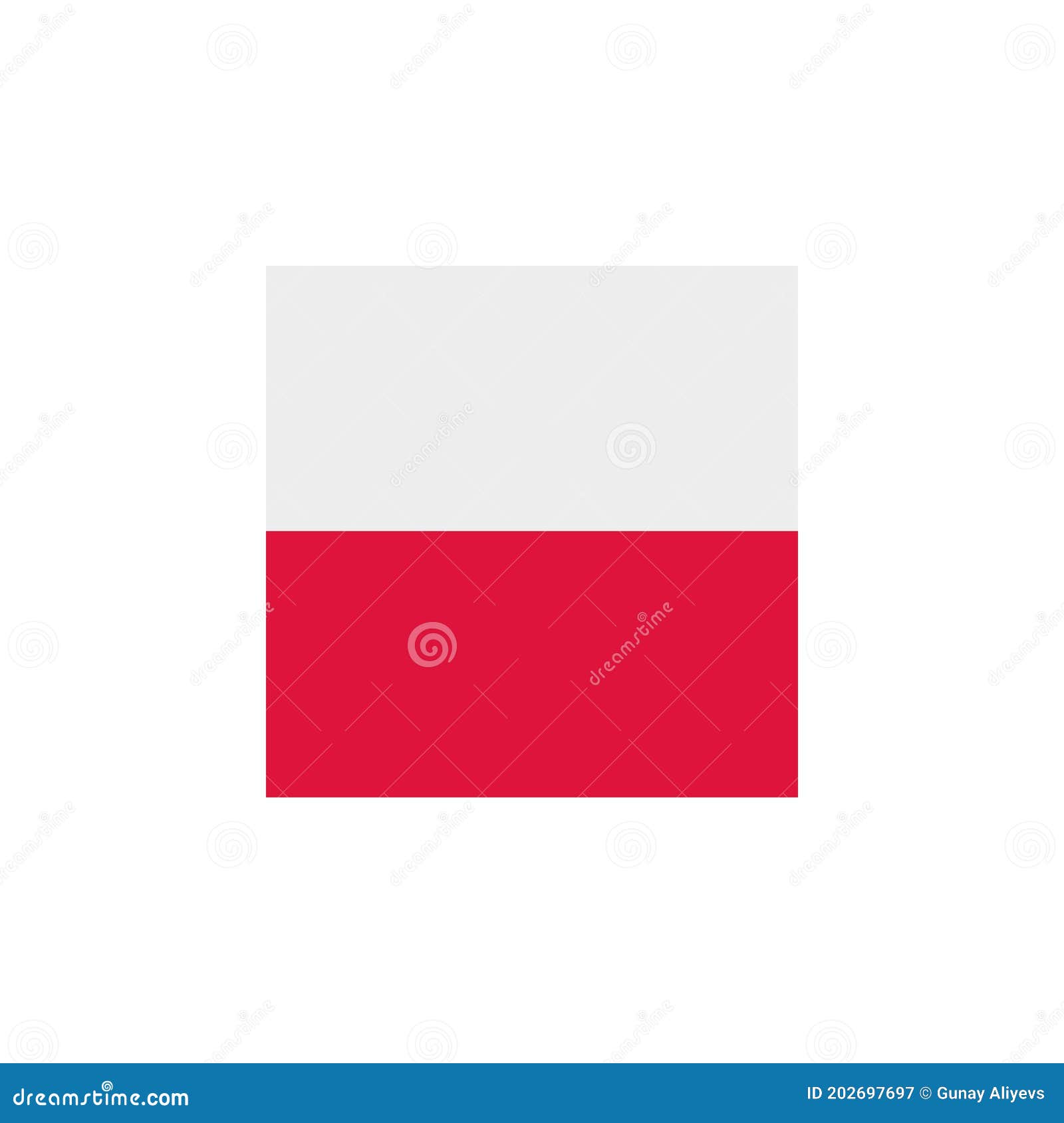 Poland Flag Vector Square Icon - Illustration. Flag of Poland Stock ...